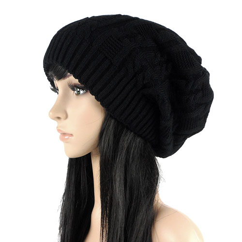 [grxjy540012]european Style Chic Pure Color Knit Beanie on Luulla