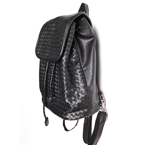 [grxjy520165]roman Style Retro Sweet Weave Black Backpack Bag on Luulla