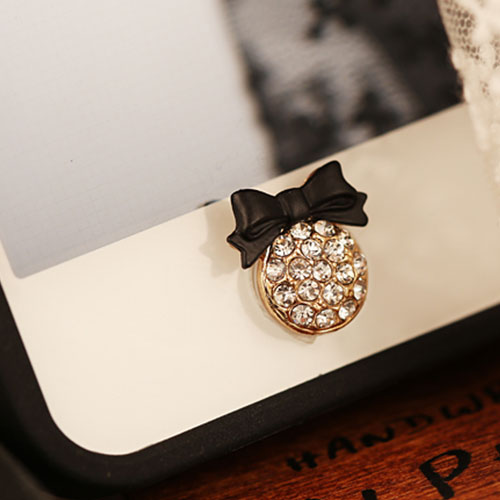 Bowknot Home Button Sticker For Iphone 4 / 4s / 5 /ipad [grxjy51000026 ...