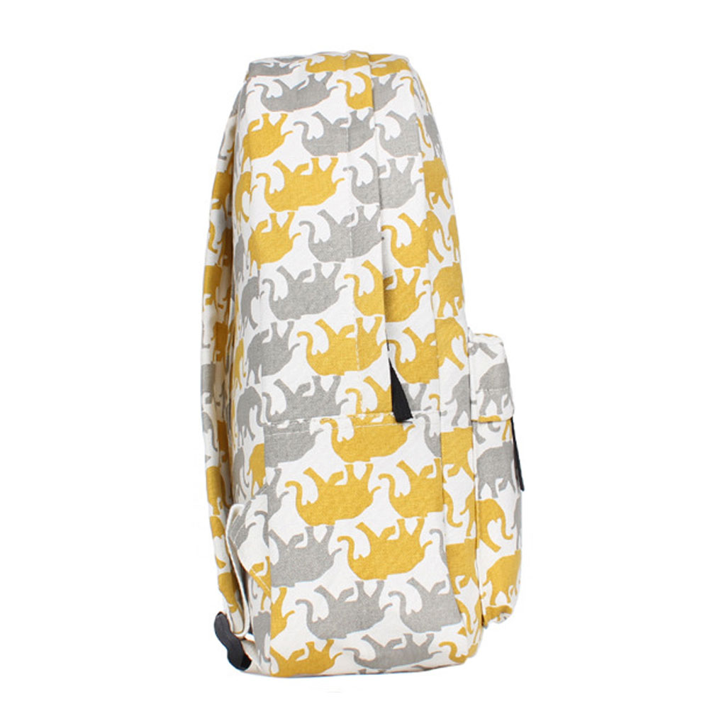 Casual Style Elephants Print Backpack School Travel Computer Shoulder ...