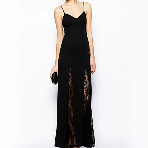 Sexy Lace Mesh Maxi Slip Dress Robe Evening Party [grxjy561208] on Luulla