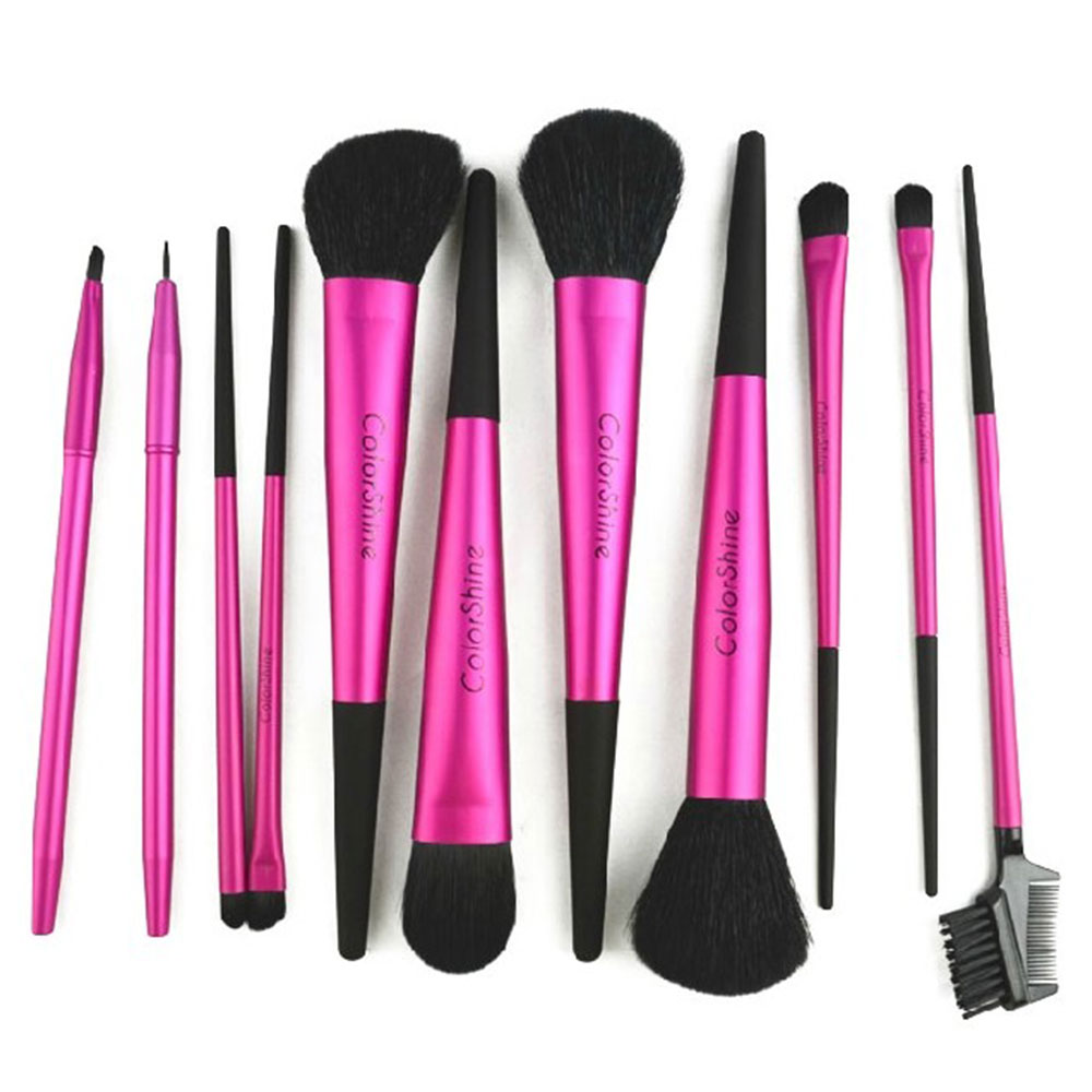 11 Pcs Makeup Cosmetic Brushes Set With Case Bag [grxjy5140021] on Luulla